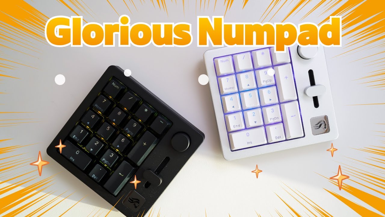 풀 알루미늄 블루투스 숫자키패드 글로리어스 넘버패드(Glorious Numpad) - YouTube