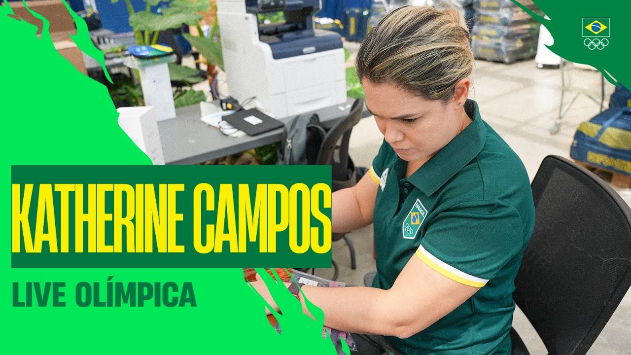 LIVE OLÍMPICA | KATHERINE CAMPOS| UNIFORMES TIME BRASIL | AO VIVO - YouTube