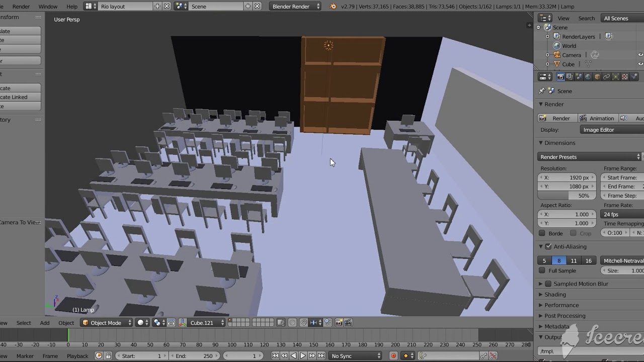 Camera Perspective Blender 2.79 - YouTube