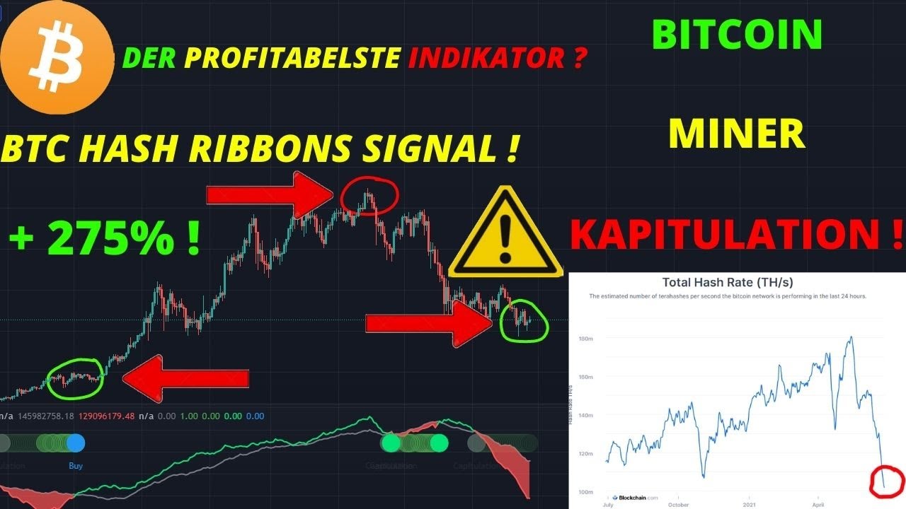 BITCOIN MINER KAPITULATION ! HASH RIBBONS SIGNAL ! DER PROFITABELSTE ...