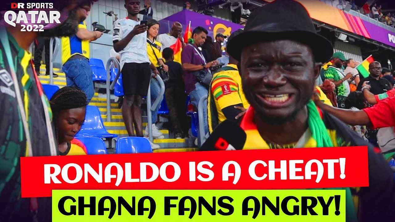 Ronaldo IS A CHEAT, GHANA FANS ANGRY! | Portugal 3-2 Ghana - YouTube