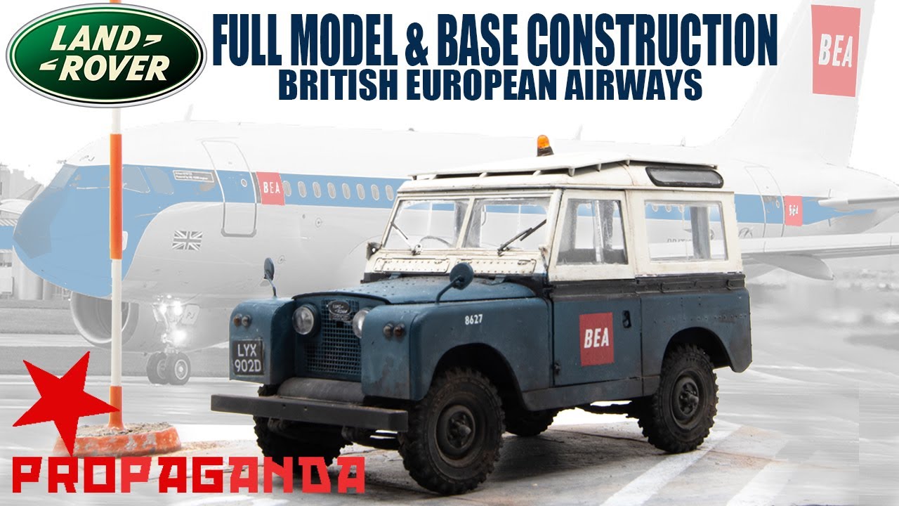 ENTIRE Model Construction, Painting & Base of the Land-Rover kit from ...
