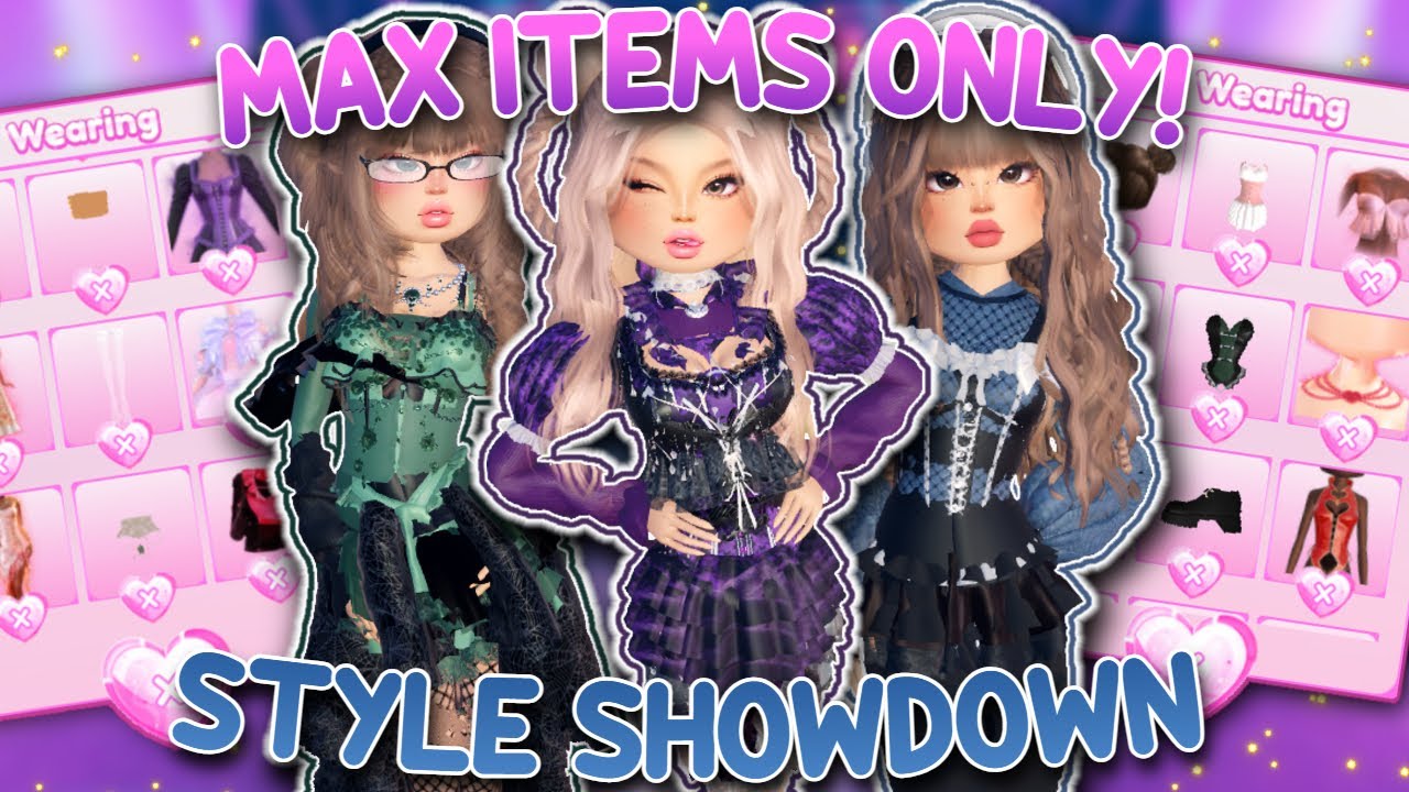 Only *MAX ITEMS* In STYLE SHOWDOWN CHALLENGE! (Dress To Impress Roblox ...