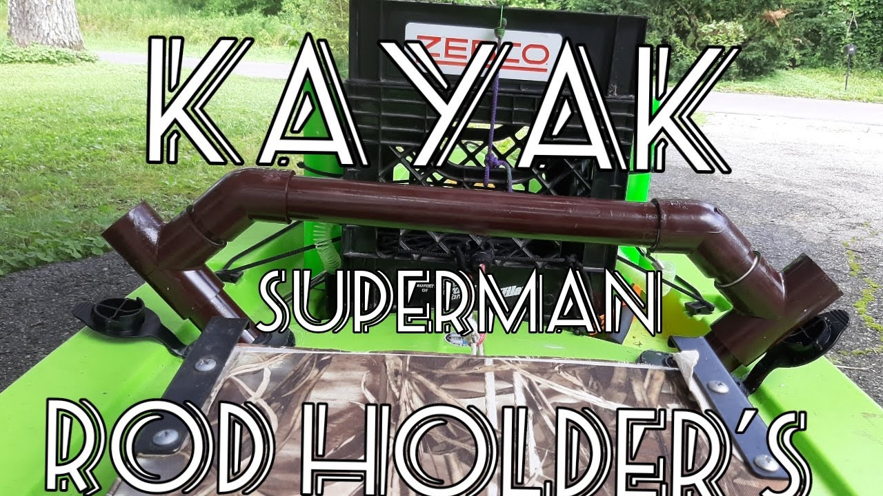 Kayak PVC rod holder's - YouTube