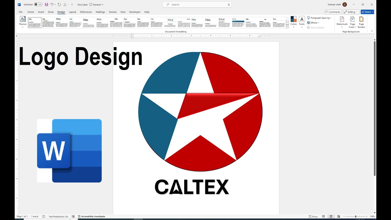 Create a Professional Logo Design in MS Word: Easy Tutorial - YouTube