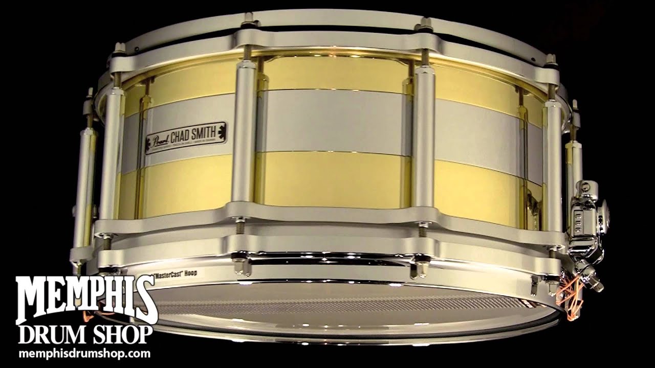 Pearl 14 x 6.5 Limited Edition Chad Smith Free Floater Tricolon Snare Drum - 360 - YouTube