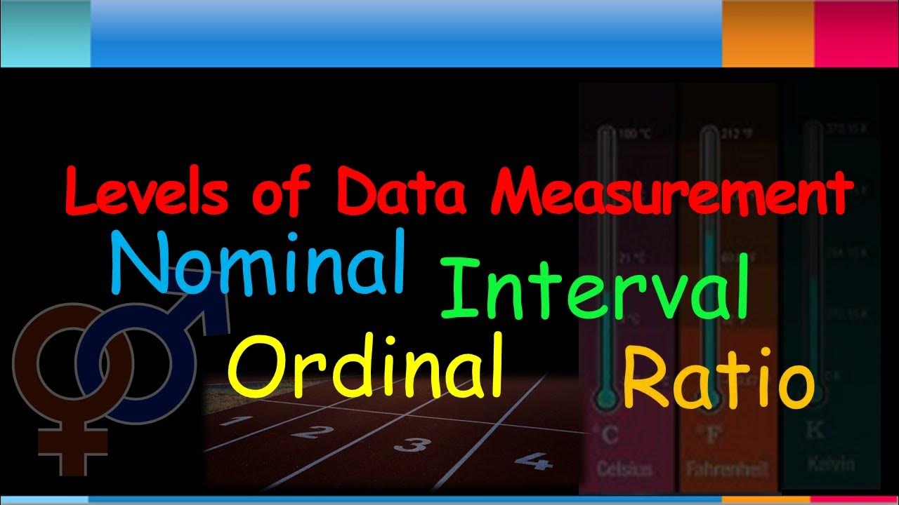 Data Types - Levels of Data Measurements - Nominal Ordinal Interval Ratio | Statistics ...