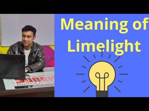 limelight meaning in hindi - YouTube