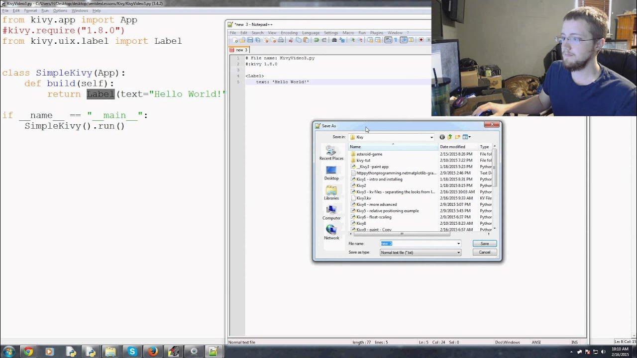 Kivy with Python tutorial Part 3 - The Kivy .kv Language - YouTube