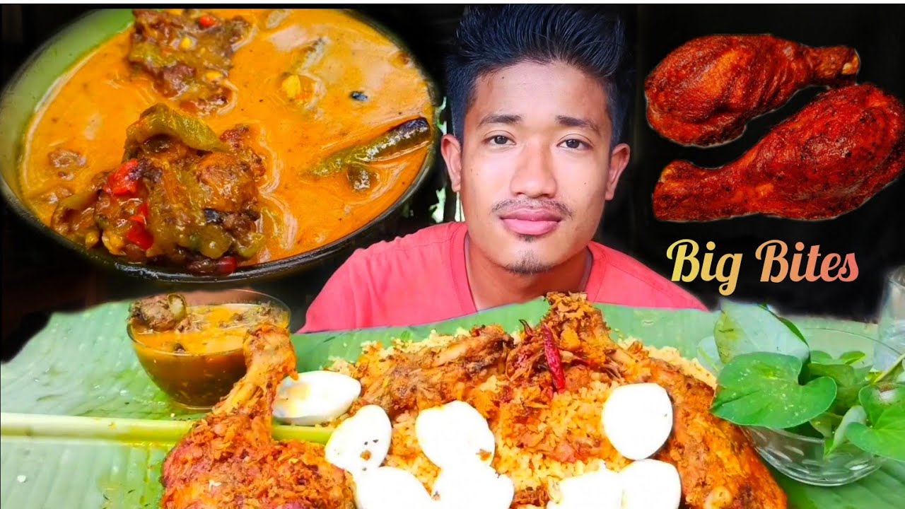 Chicken curry with string beans || Chicken leg piece || Fry rice ...