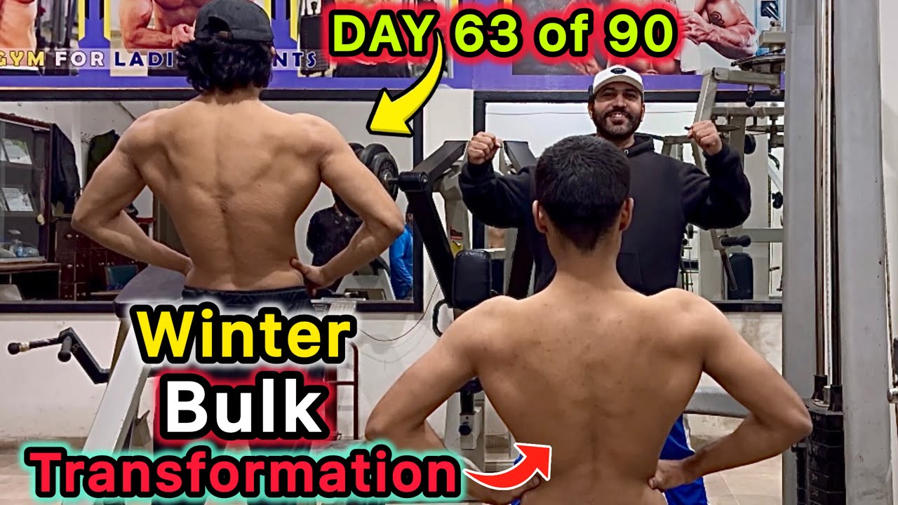 Winter Bulk Day 63 - Back Day Of Natural Bodybuilding 90 Day Bulk Transformation Challenge - YouTube