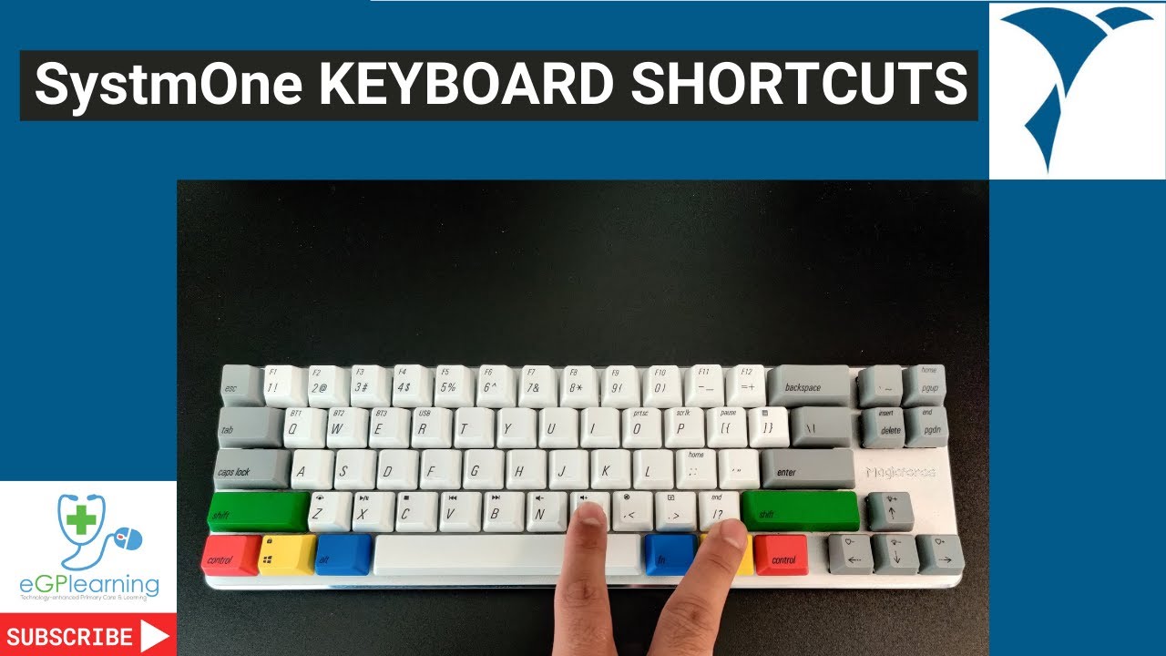 SystmOne Keyboard shortcuts - YouTube
