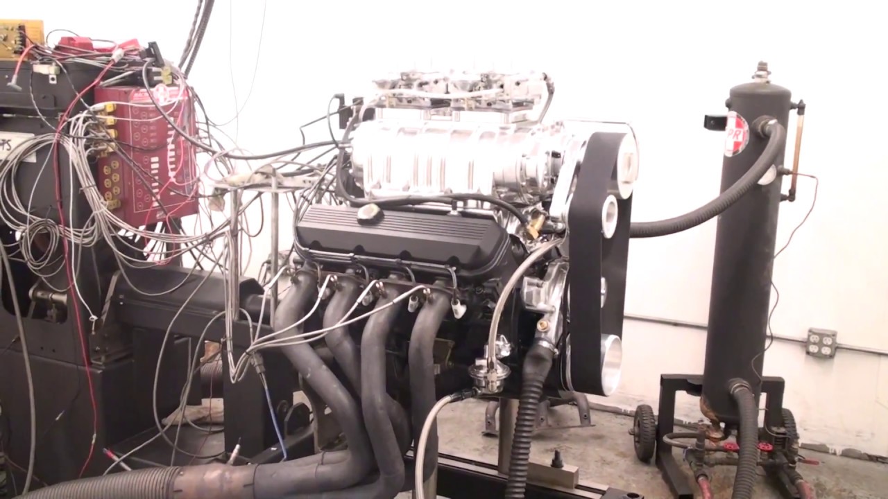 Supercharged HT502 Chevy Dyno Run - YouTube