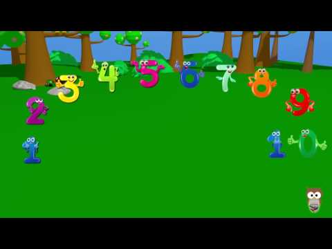Sayılar | 1 den 10 a Kadar Türkçe Sayılar | 3D Animasyonlu Çocuk Şarkıları | Mini Baykuş