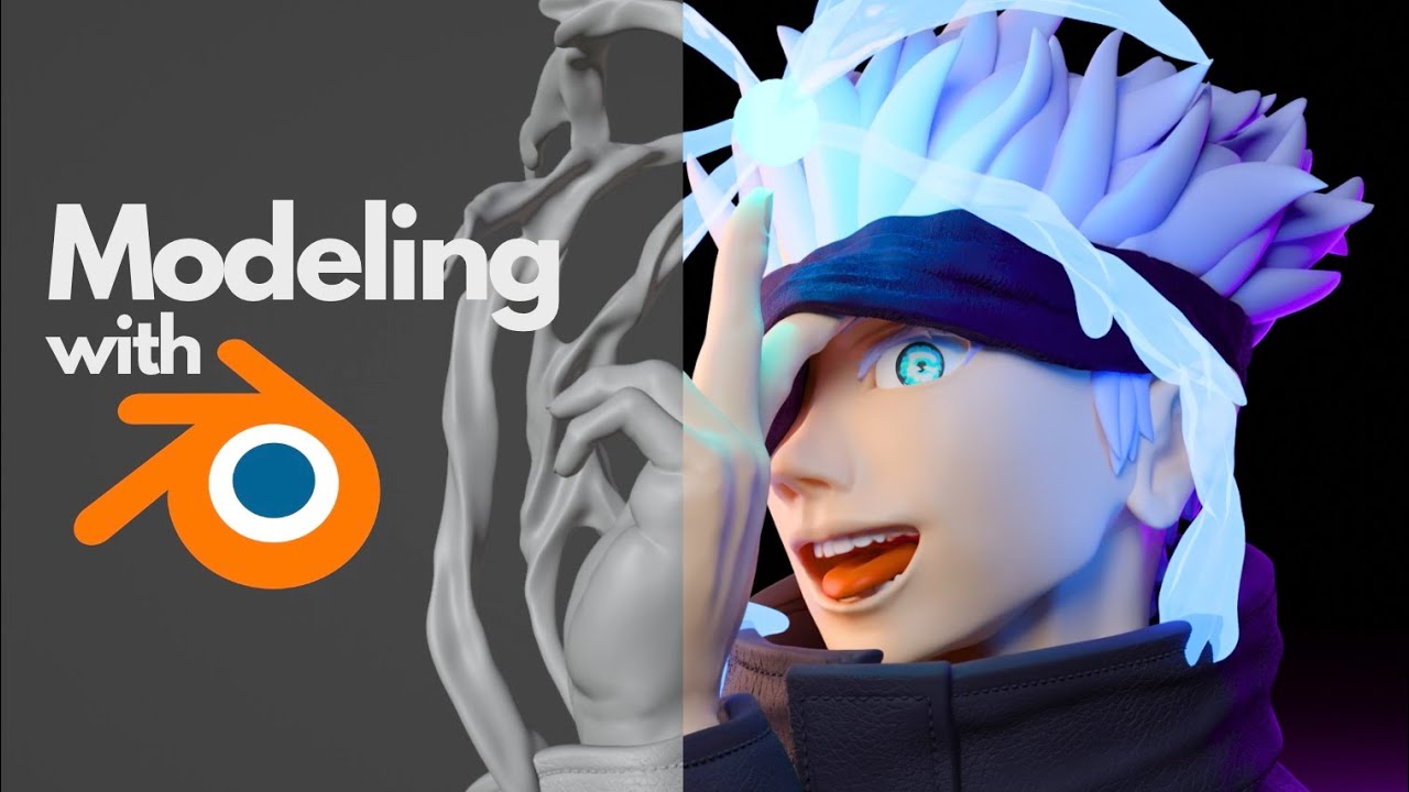How I made Gojo-Sensei in Blender - YouTube