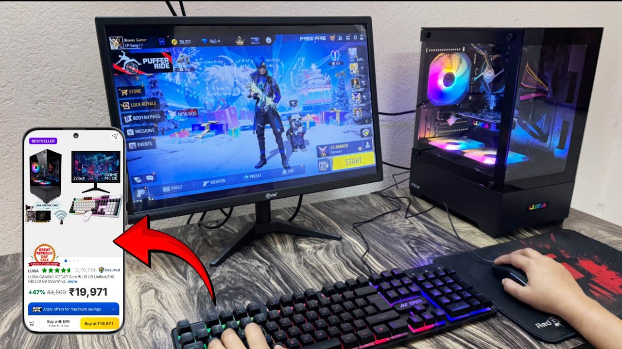 Under ₹20000 full setup pre-build PC | core i5 16GB GT730 | Flipkart ...