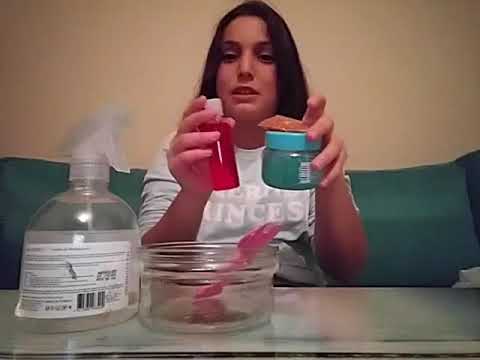 Jole ile yaptigim kirmizi cam slime