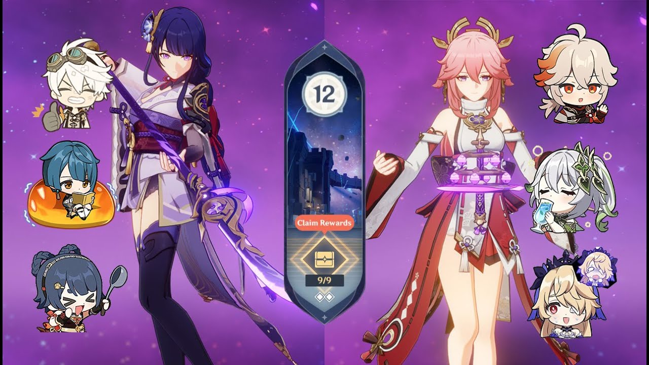 Spiral Abyss V3.8 C1 Raiden National + C0 Yae Miko Agrovate Genshin ...