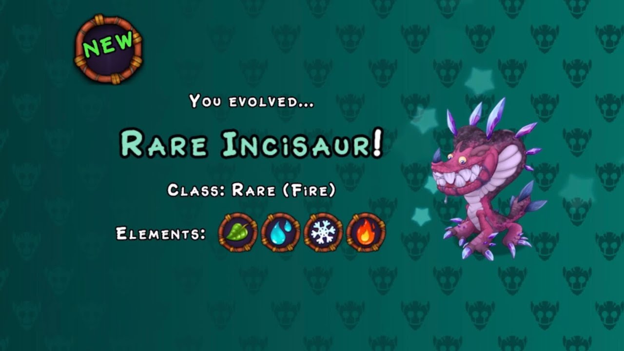 Rare Incisaur on Amber Island (My Singing Monsters) - YouTube