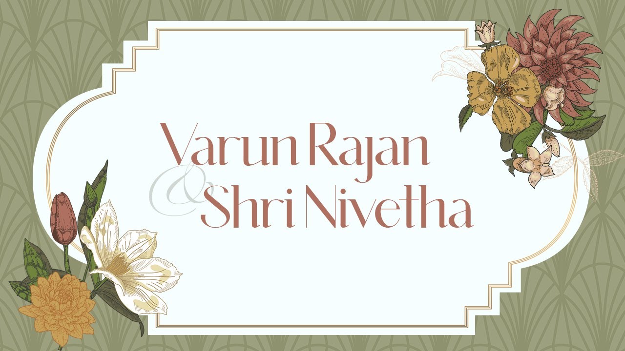 VARUN RAJAN weds Shri Nivetha | 10th Feb 2025 | 5:30 am - YouTube