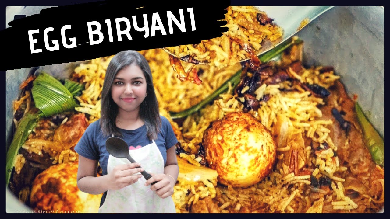 SIMPLE & TASTY EGG BIRYANI COOKED IN RICE COOKER l MUTTAI BIRYANI👌 ...
