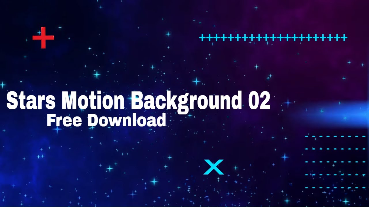 Free Stars Motion Background & Background Videos - 02 - YouTube