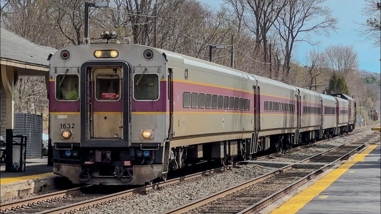 MBTA Commuter Rail on the Newburyport/Rockport Line - April 2024 - YouTube