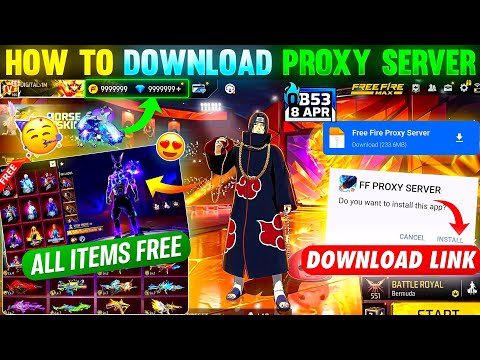 HOW TO DOWNLOAD PROXY SERVER IN FREE FIRE, HOW TO USE PROXY SERVER IN FREE FIRE, VIP PROXY SERVER