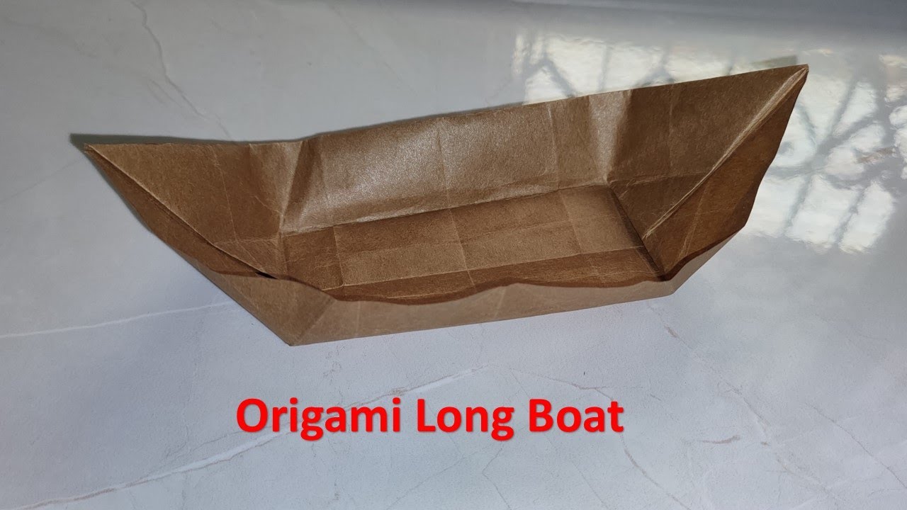Origami Long Boat by Mayuresh - YouTube