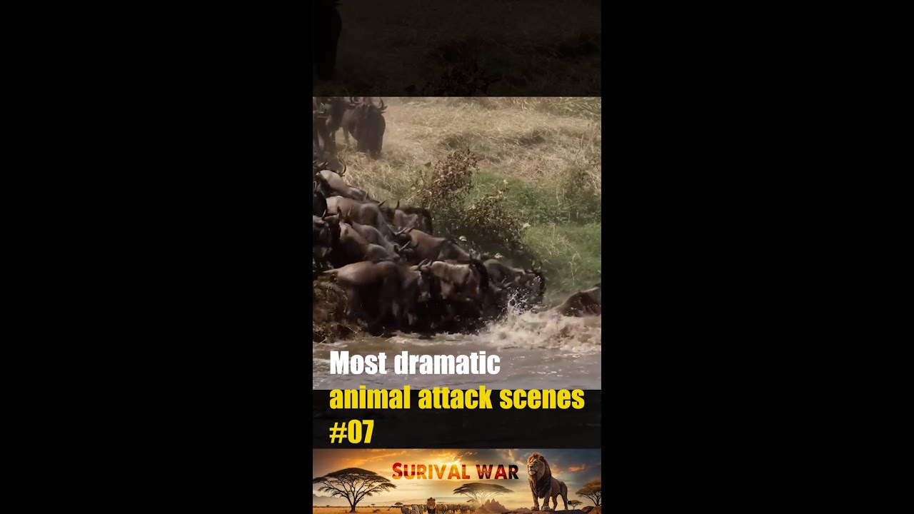 Most dramatic animal attack scenes #07 #shorts #amimalattack #wildlife ...
