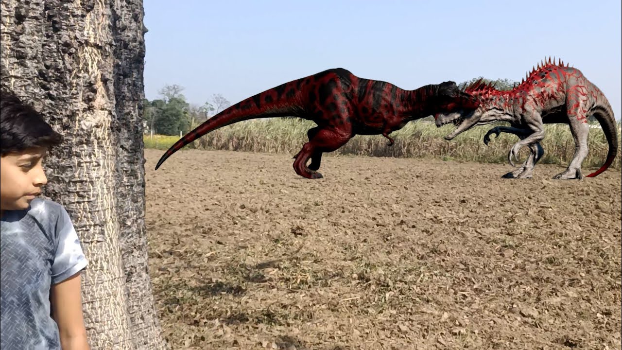 T-Rex chase in real life | Dinosaur in real life | T-Rex Jurassic park ...