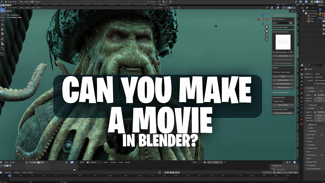 Can you make a movie in blender - YouTube