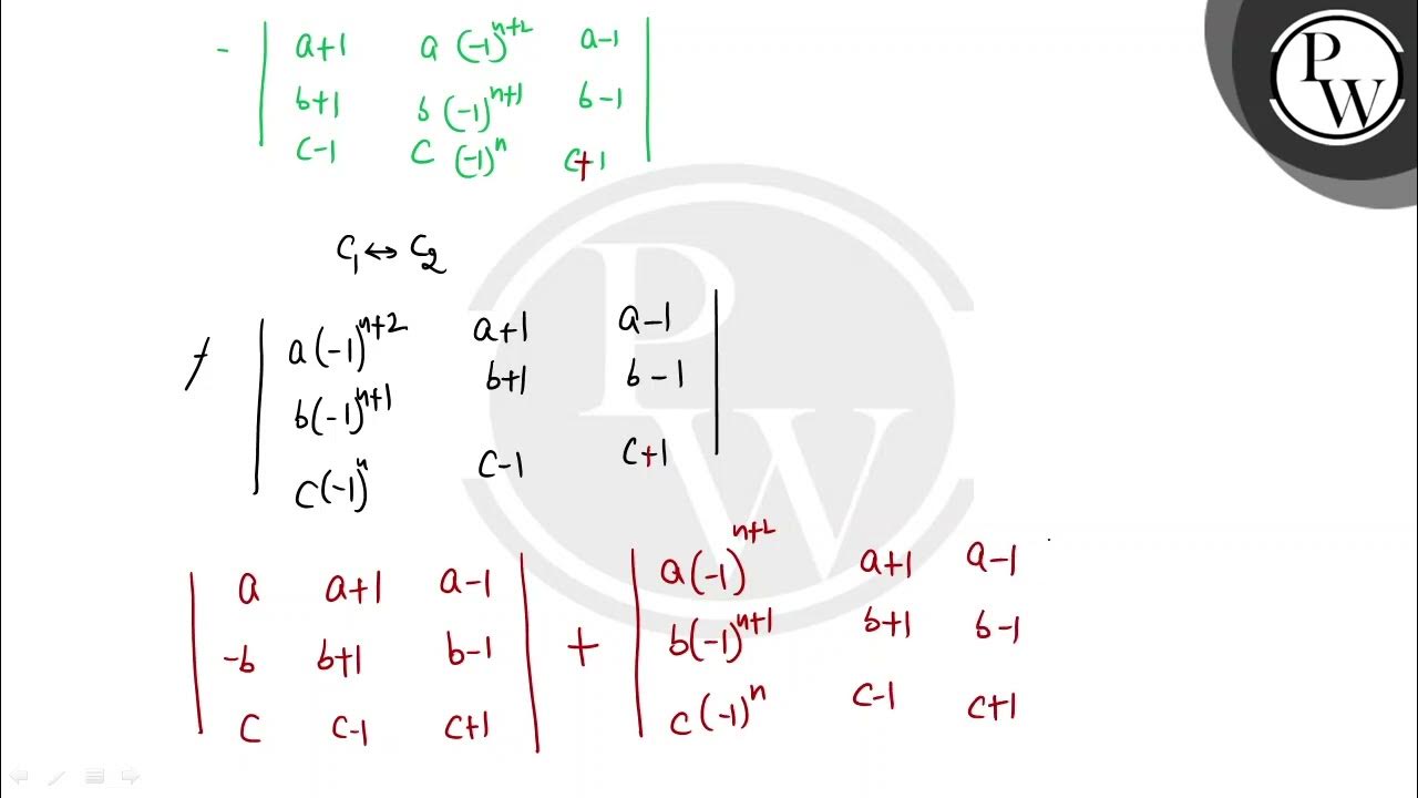 Let \( a, b, c \) be such that \( b(a+c) \neq 0 \). If \( \left|\be... - YouTube