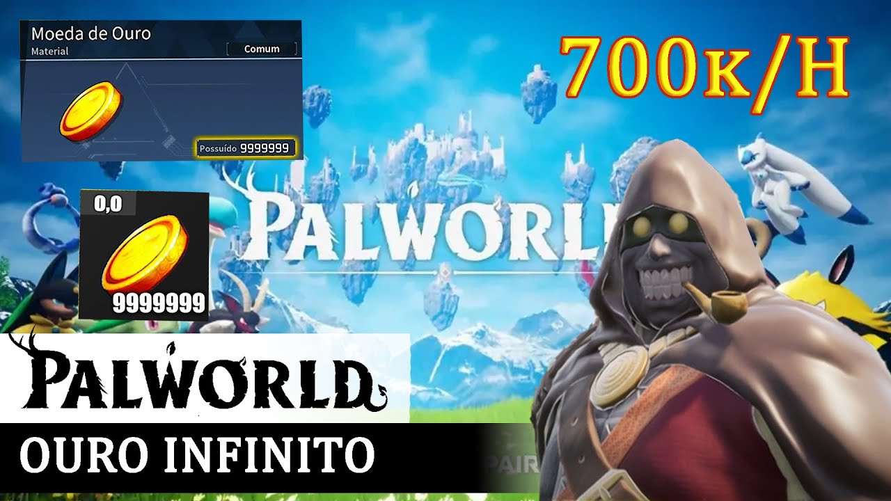 OURO INFINITO NO PALWORLD - FARM DE 700K/HORA DE GOLD - YouTube