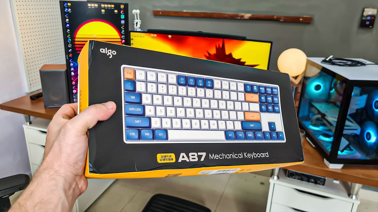 Teclado SEM FIO, TKL E BARATINHO - AIGO A87 Switch Yellow - YouTube