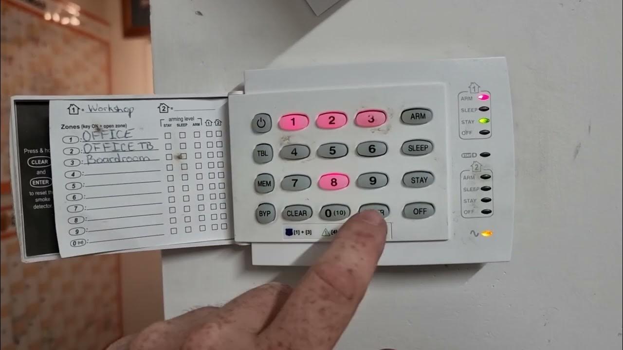 How to quickly program a Paradox Alarm with MG5050 and K10H - YouTube