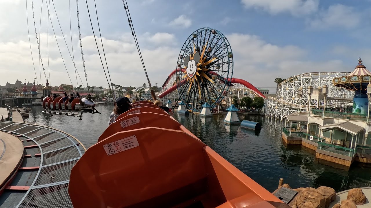 Golden Zephyr | Queue & Ride | Disneyland - YouTube