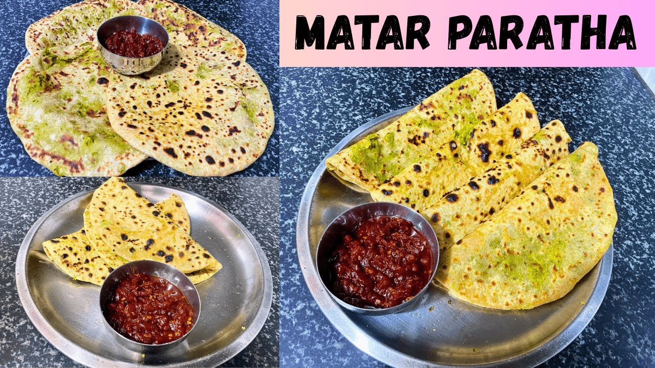 Easy Matar Paratha Recipe | Stuffed Green Peas Paratha🔥 - YouTube