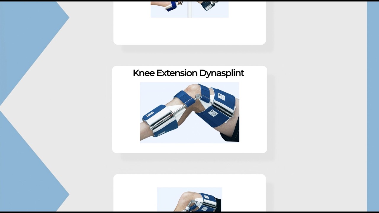 Knee Extension Dynasplint Fitting Video - YouTube