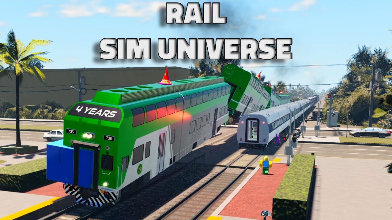 20 minutes of Railcam Madness in Rail Sim Universe - Roblox - YouTube