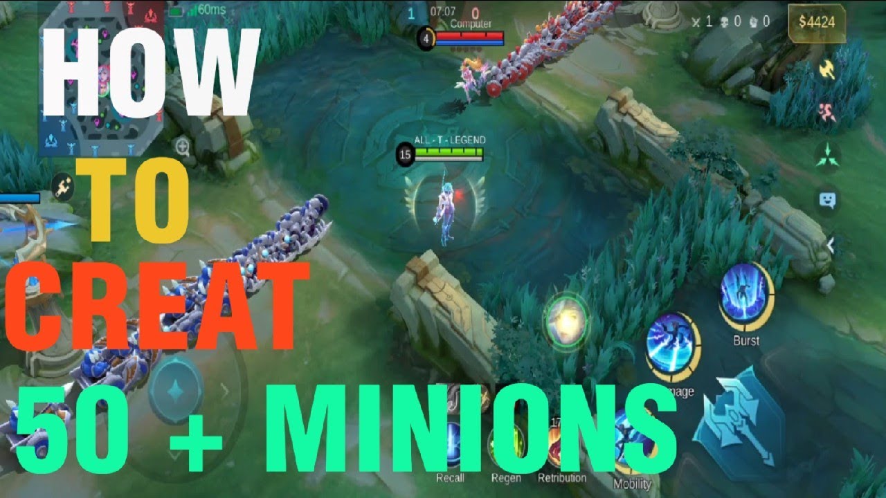 HOW TO CREATE 50 + MINIONS ! MOBILE LEGEND BANG BANG GAME - YouTube