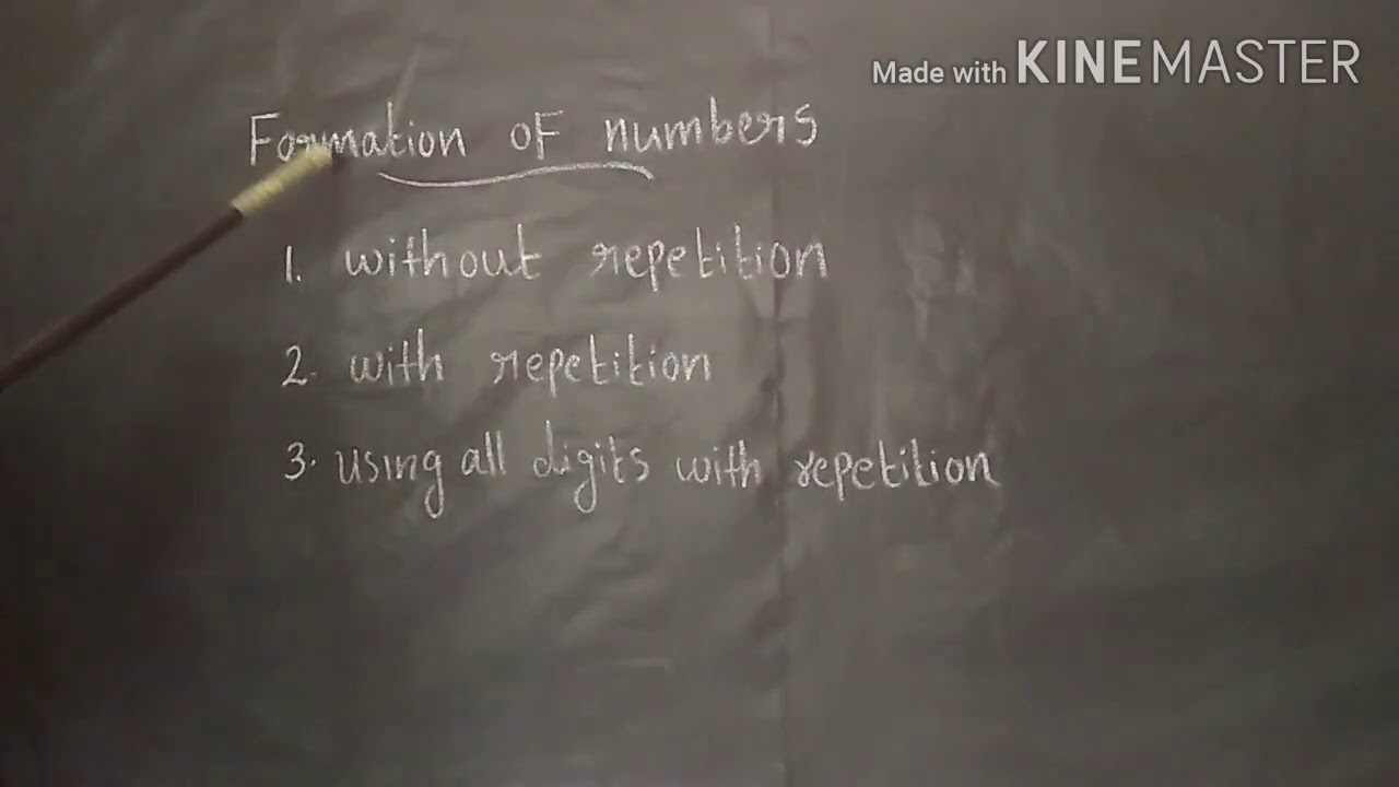 Formation of numbers (largest and smallest) using digits without ...