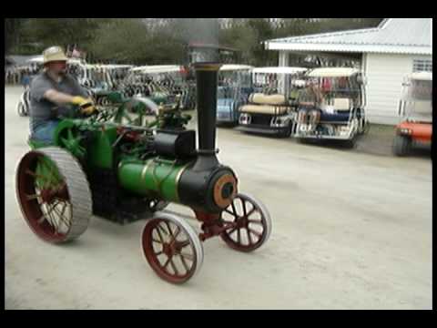 Small steam Tractor at the Florida Flywheelers show. - YouTube