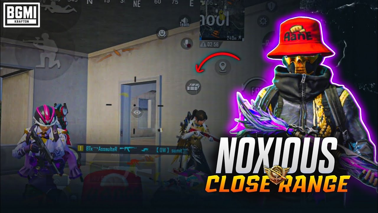 NOXIOUS CLOSE RANGE! | PSYCHO vs Squads Turns Into Ashes ☠️ | BGMI 🔱 - YouTube