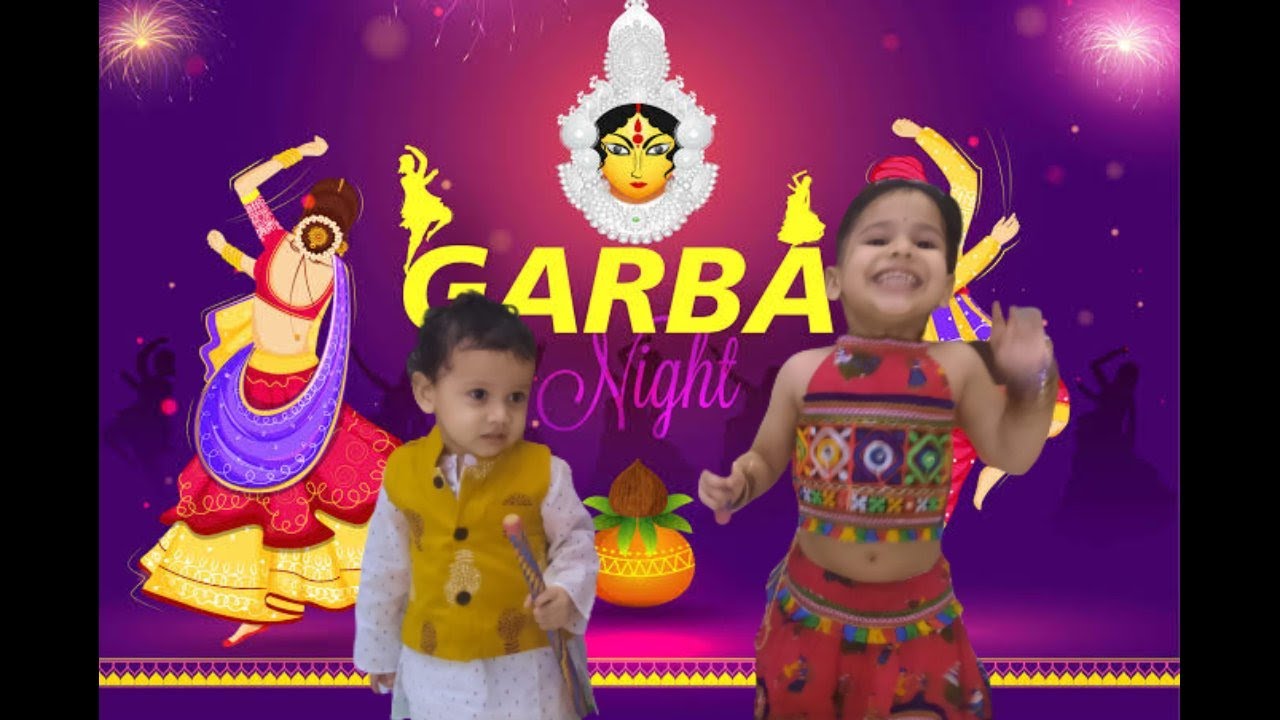 Tarz and Rayansh playing and enjoying garba musical night. Garba Raas ...