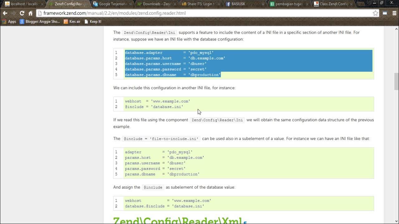(zend\config) zend framework reference - Indonesia - YouTube