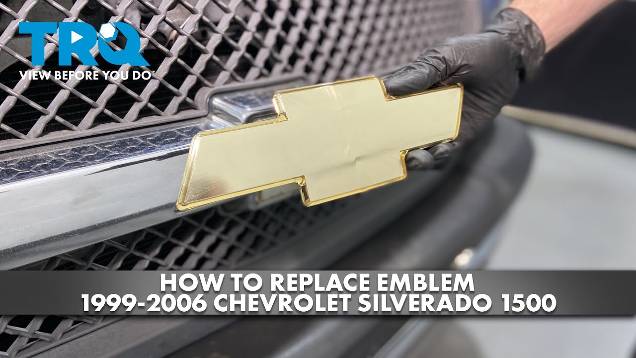 How to Replace Emblem 1999-2006 Chevrolet Silverado 1500 - YouTube