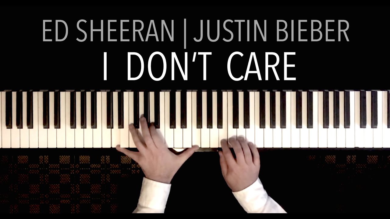 Ed Sheeran & Justin Bieber - I DON'T CARE | Piano Cover by Paul ...