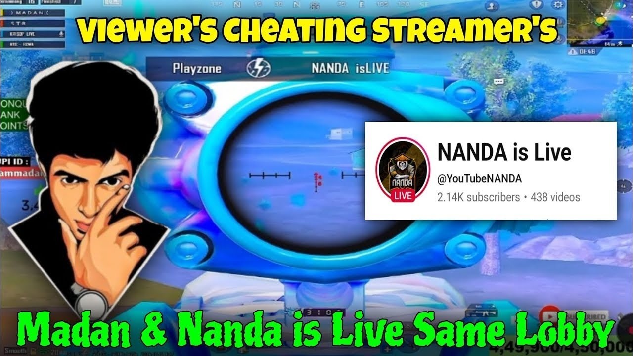 MADAN vs NANDA is Live In Same Lobby || Viewer's Game || #madan #bgmi # ...