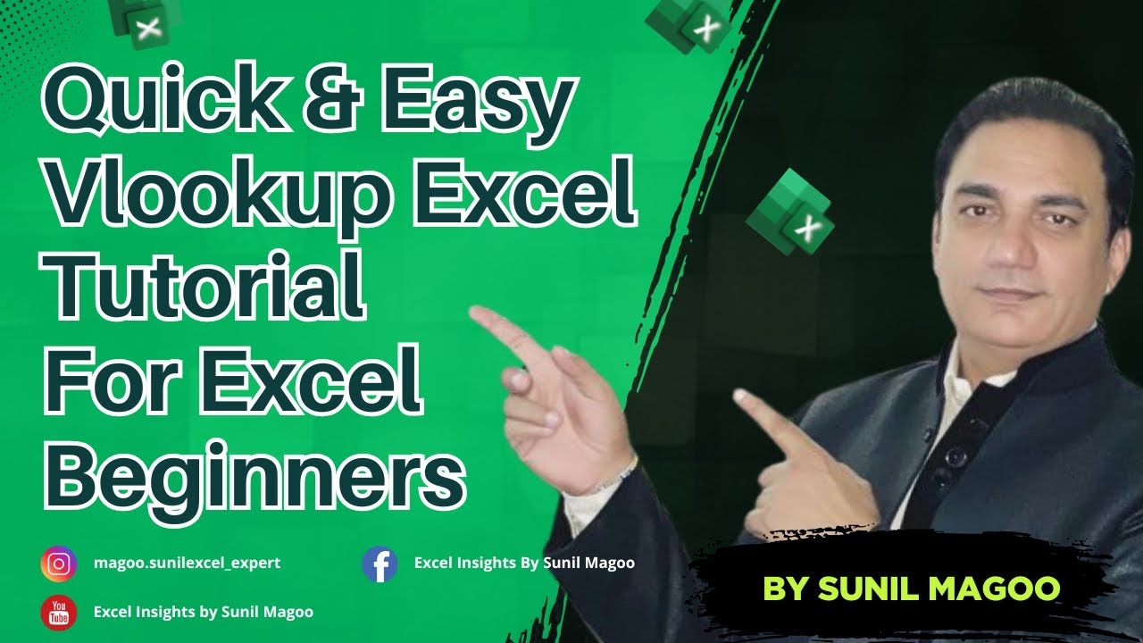 Quick and Easy VLOOKUP Tutorial for Excel Beginners | Master VLOOKUP in ...